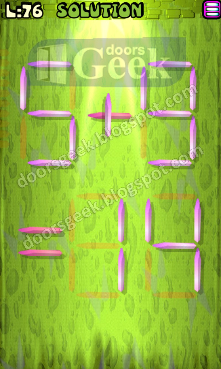 Matches Puzzle [Episode 3] Level 76 Solution ~ Doors Geek